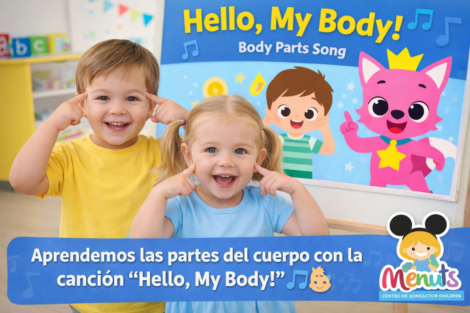 Aprendemos las partes del cuerpo con la canción "Hello, My Body ...
